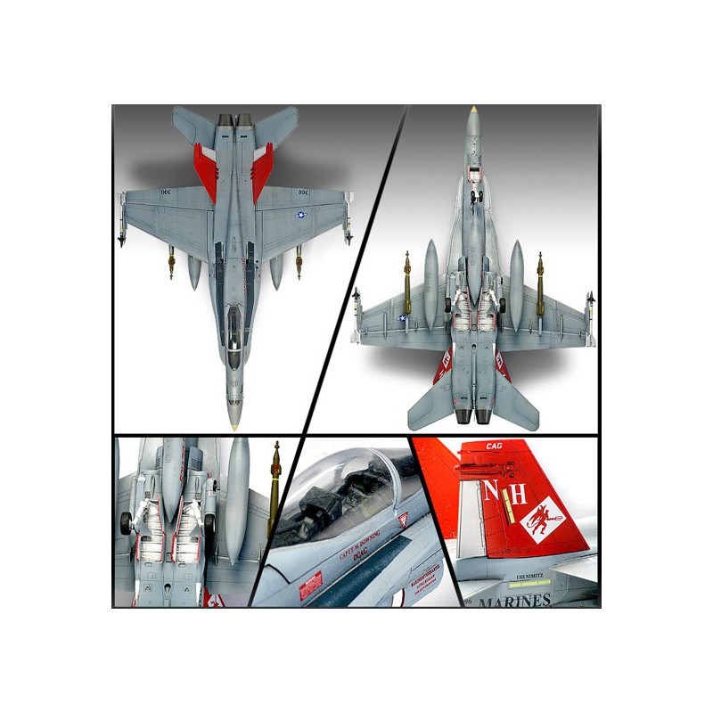 USMC F/A 18A plastic plane model+ VMFA-232 Red Devils 1/72 - Scientific-MHD