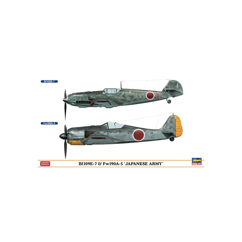 BF109 E-7 plastic plane model + FW190A-5 1/72 - Scientific-MHD