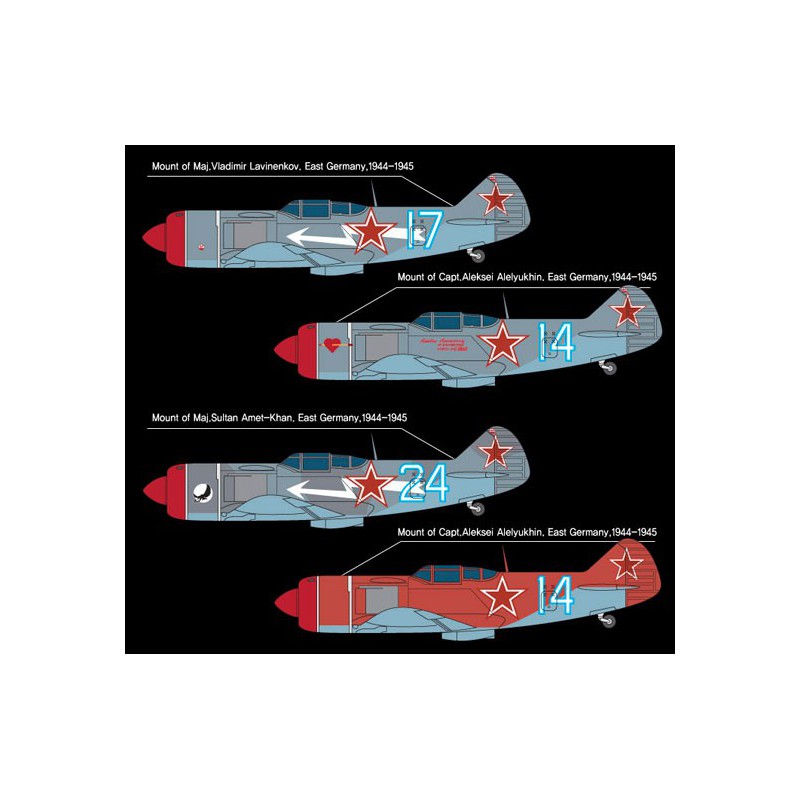 Lavochkin plastic plane model la-7 russian aces 1/72 - Scientific-MHD