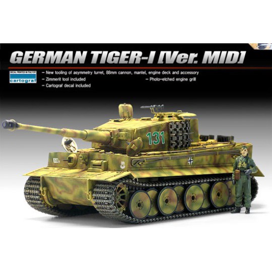 Tiger Plastik -Tag -Modell - I Mid Version 1/35 - Scientific-MHD
