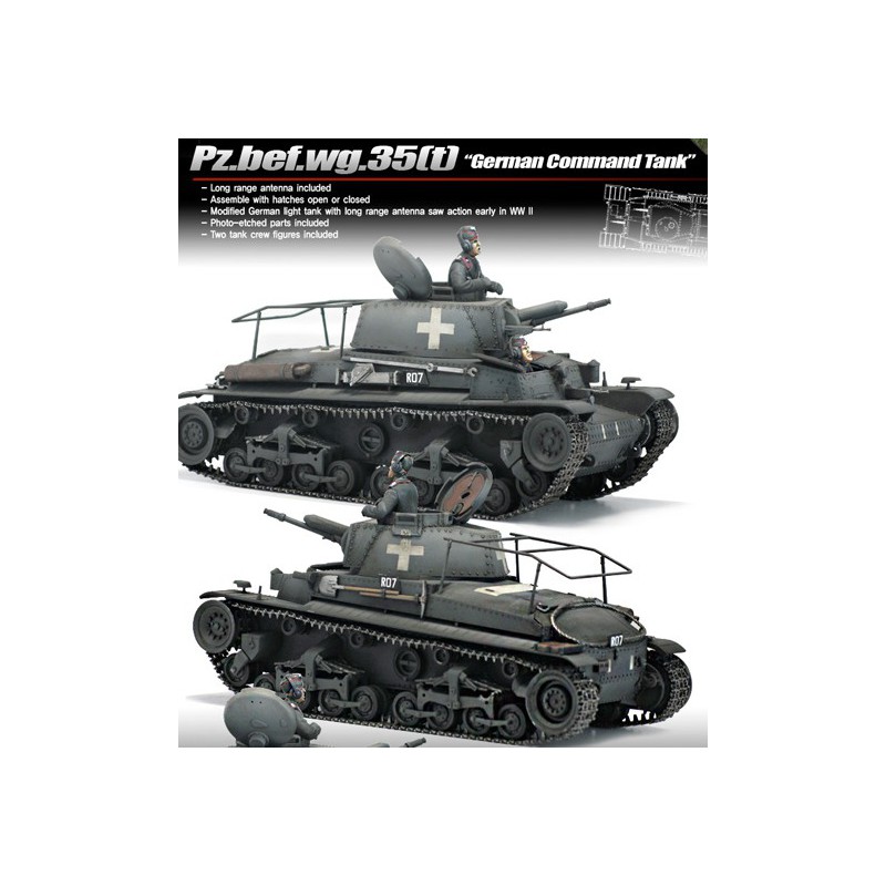 Plastic tank model command tank pz.kpfw.35 (t) 1/35 - Scientific-MHD