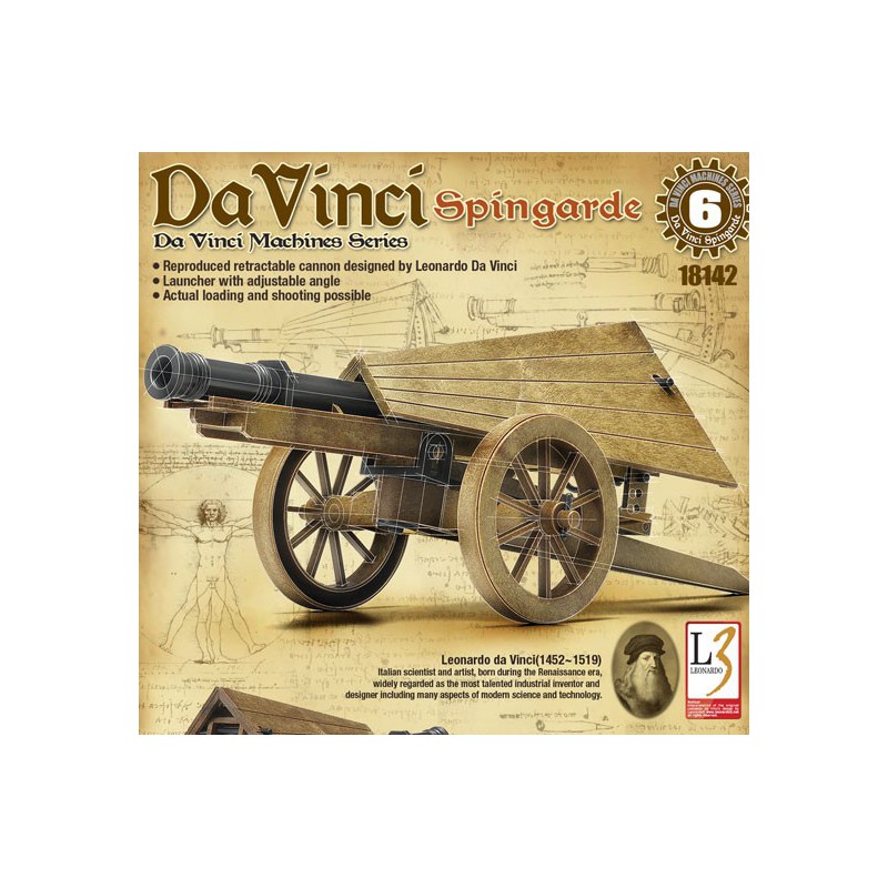 Leonard de Vinci Spin Guard educational plastic model - Scientific-MHD