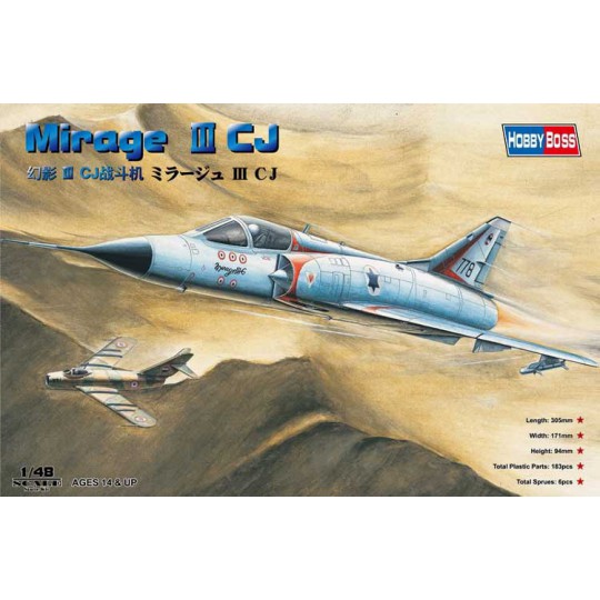 Mirage III CJ 1/48 plastic plane model - Scientific-MHD
