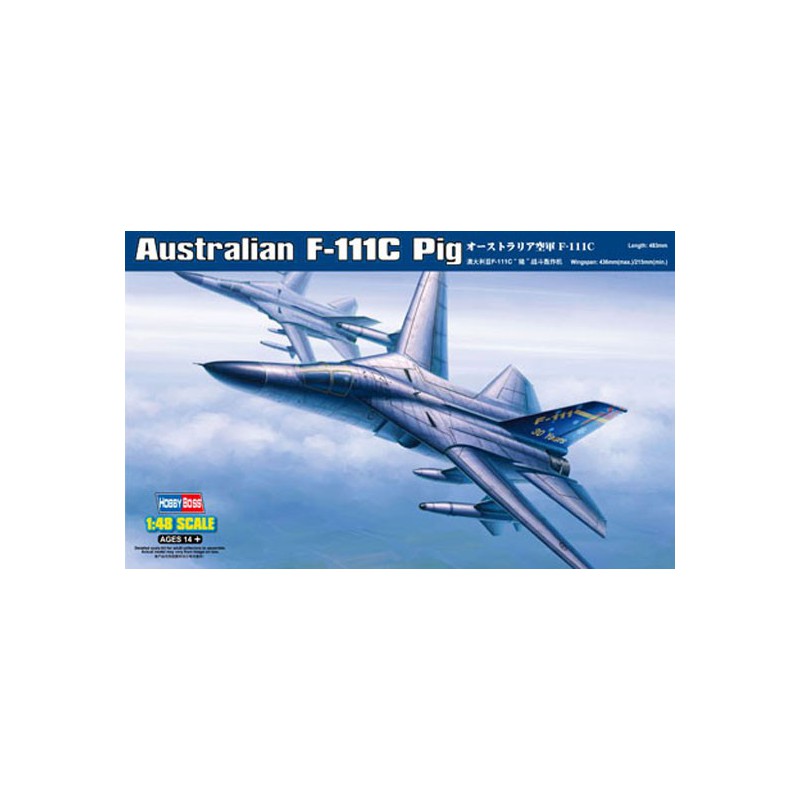 Australian plastic plane model F-111C PIG 1/48 - Scientific-MHD