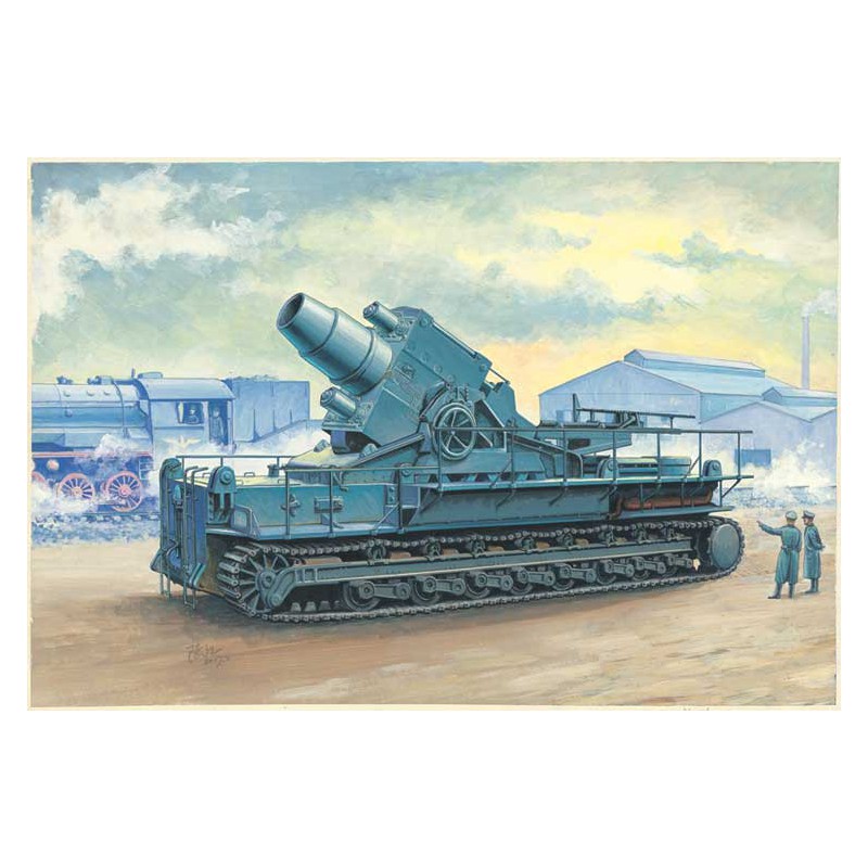 Morser Karl-Geraet 040 1/72 plastic train model - Scientific-MHD