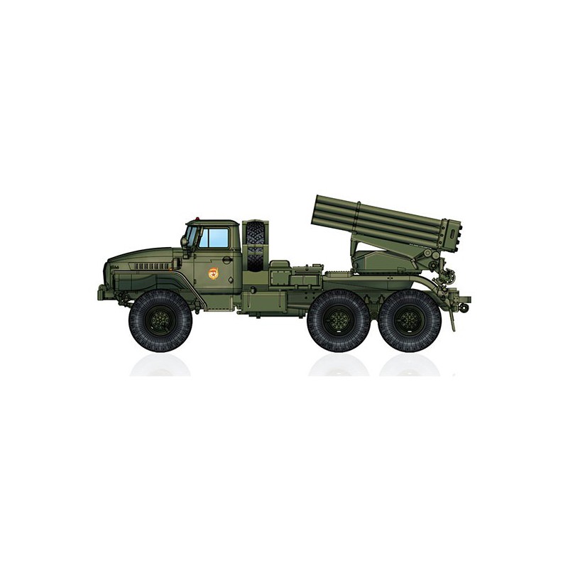 BM-21 Plastic Truck Model Grad Rocket Launcher 1/72 - Scientific-MHD