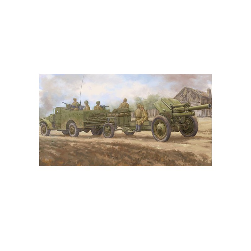 M3A1 plastic truck model Late Tow version 122mm Howitzer M-30 1/35 ...