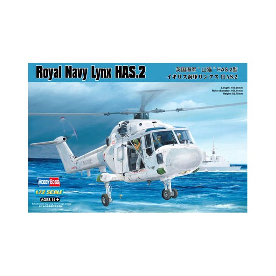 Royal Navy Lynx Has plastic helicopter model. 21/72 - Scientific-MHD