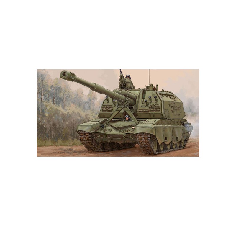 2S19-M2 plastic tank model self-propelled Howitzer - Scientific-MHD