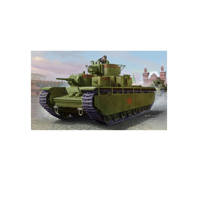 T-35 Heavy Tank Early 1/35 plastic tank model - Scientific-MHD