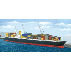 MV Tampa W/containers' plastic boat model - Scientific-MHD
