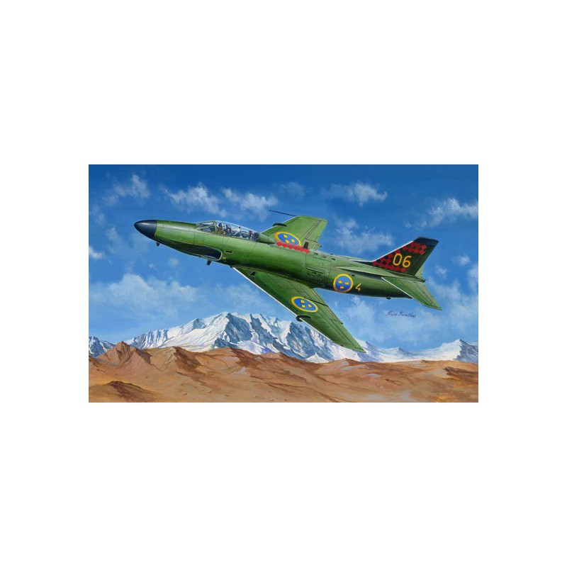 SAAB J-32B/E Lansen plastic plane model 1/48 - Scientific-MHD