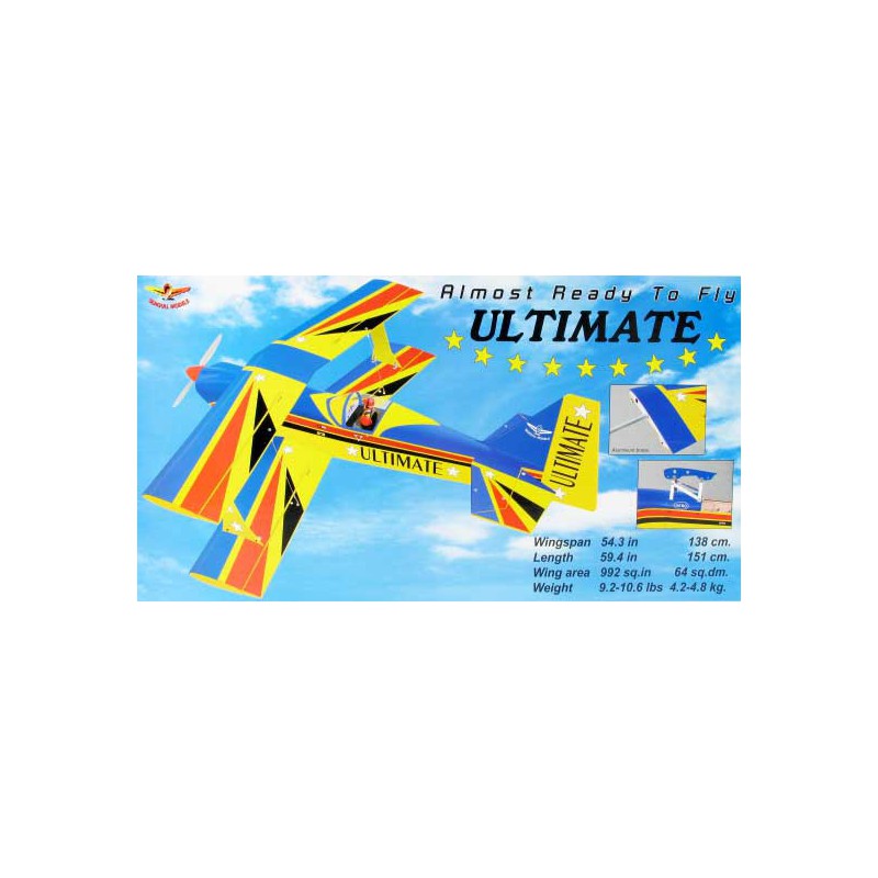 Ultimate Doppeldecker 90-120 ARF-Radio-kontrolliertes Thermatflugzeug ...