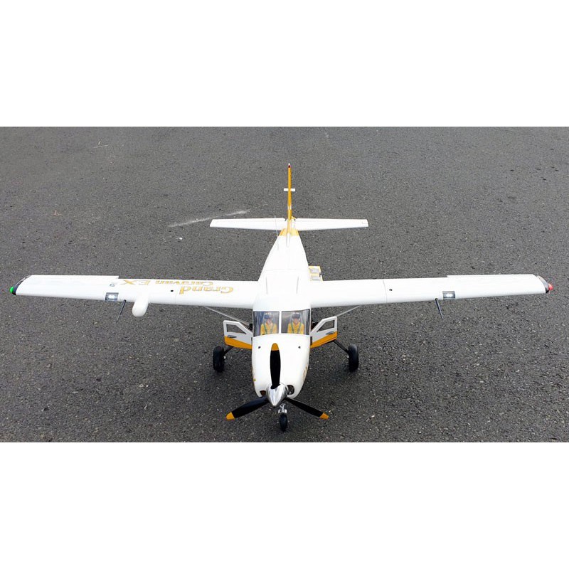 Radio-controlled thermal plane cessna large caravan ex 35-40cc yellow ...
