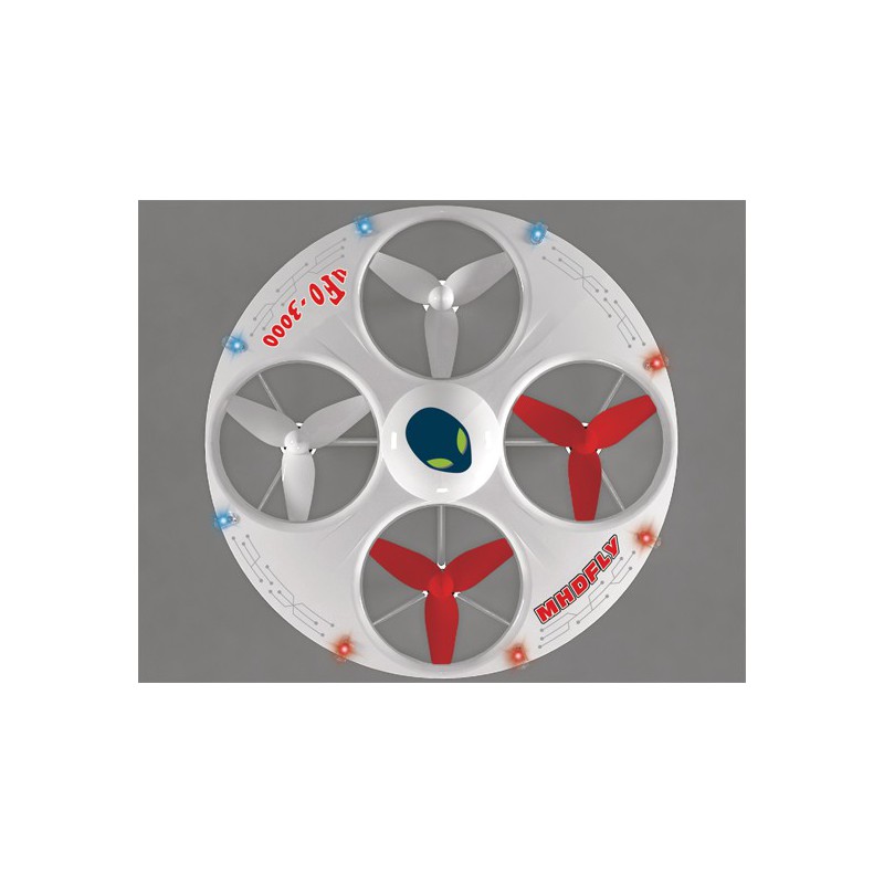 Radio -controlled drone for beginner UFO 3000 white flying saucer ...
