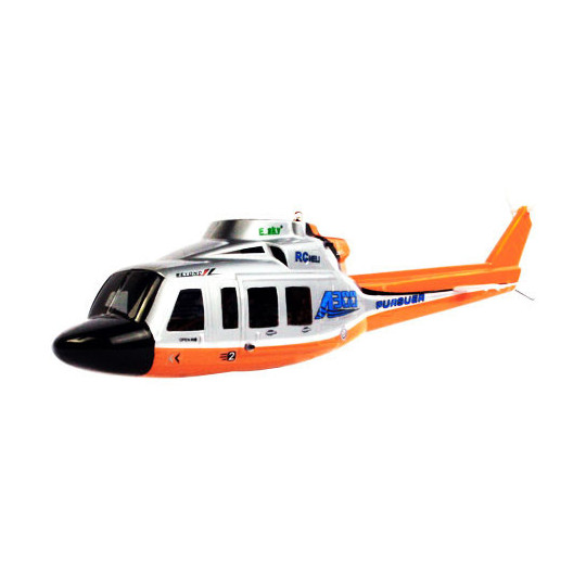 Part for electric helicopter fuselage a-300 orange & silver ...