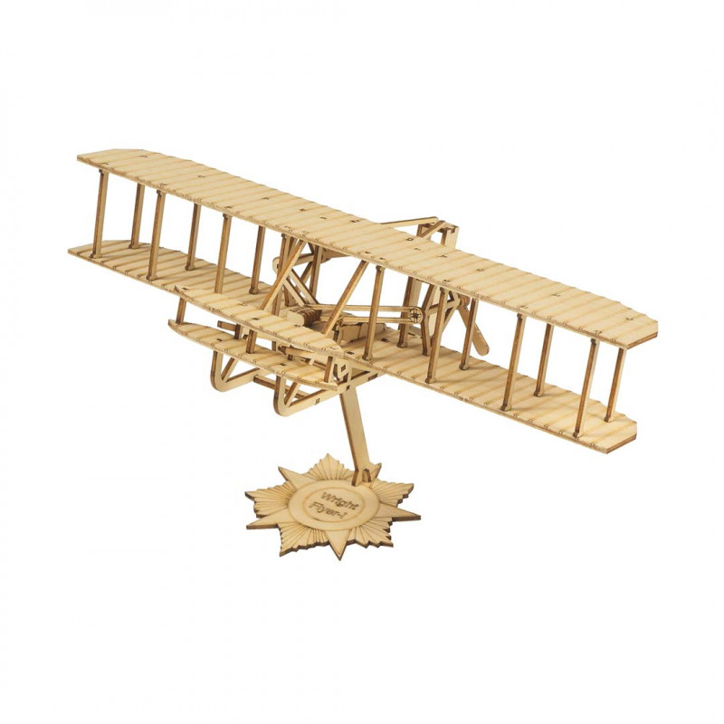 Easy 3D mechanical jigsaw puzzle for static Mini WRIGHT FLYER I model