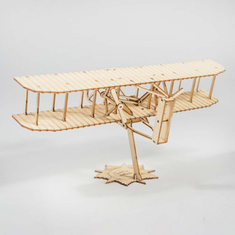 Easy 3D mechanical jigsaw puzzle for static Mini WRIGHT FLYER I model