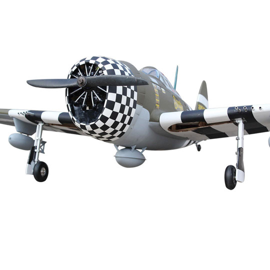 P-47G SNAFU 10-15cc ARF " with electric retractable landing gear" radio ...