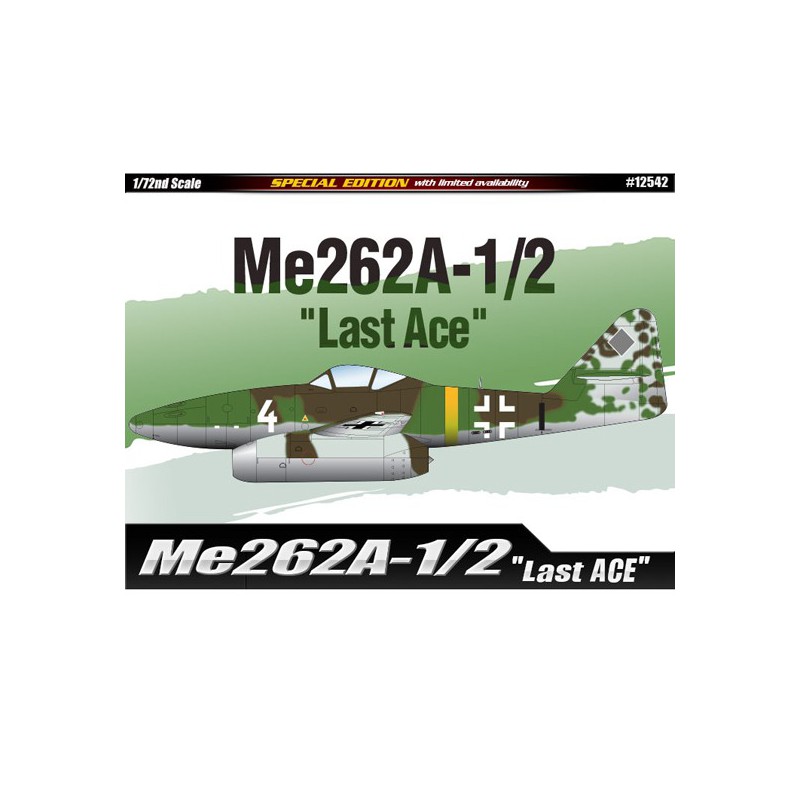 Kunststoffflugzeugmodell ME 262A-1/2 LETZT ACE 1/72 - Scientific-MHD