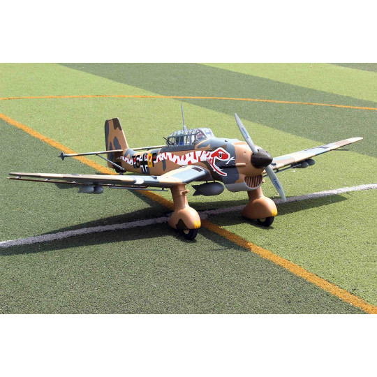 Avion thermique radiocommandé JU-87 STUKA DESERT SNAKE Giant Scale 40-50cc ARF