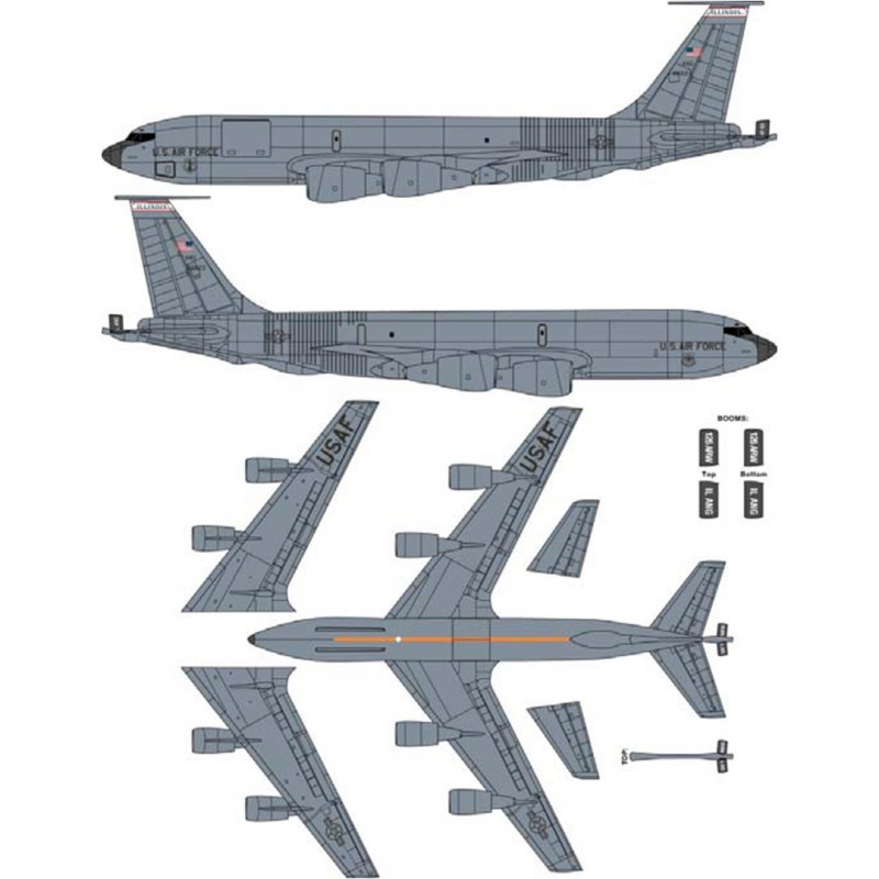 Plastic model aircraft USAF KC-135R Stratotanker 1:144