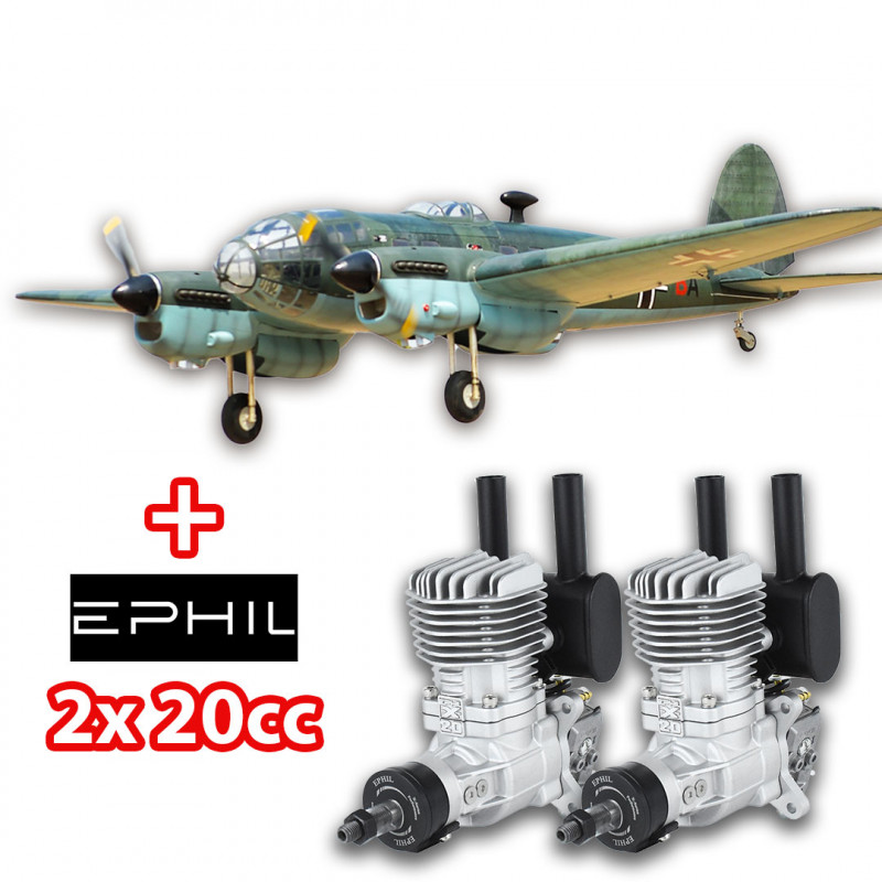 Thermal plane Combo HE 111 2,5m ARF + 2 x EPHIL 20cc