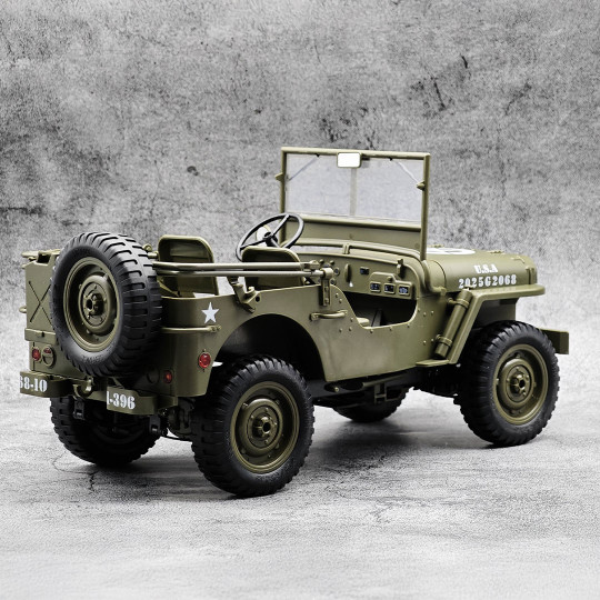 Voiture électrique radiocommandée Jeep Willys RC 1:10 RTR avec éclairage