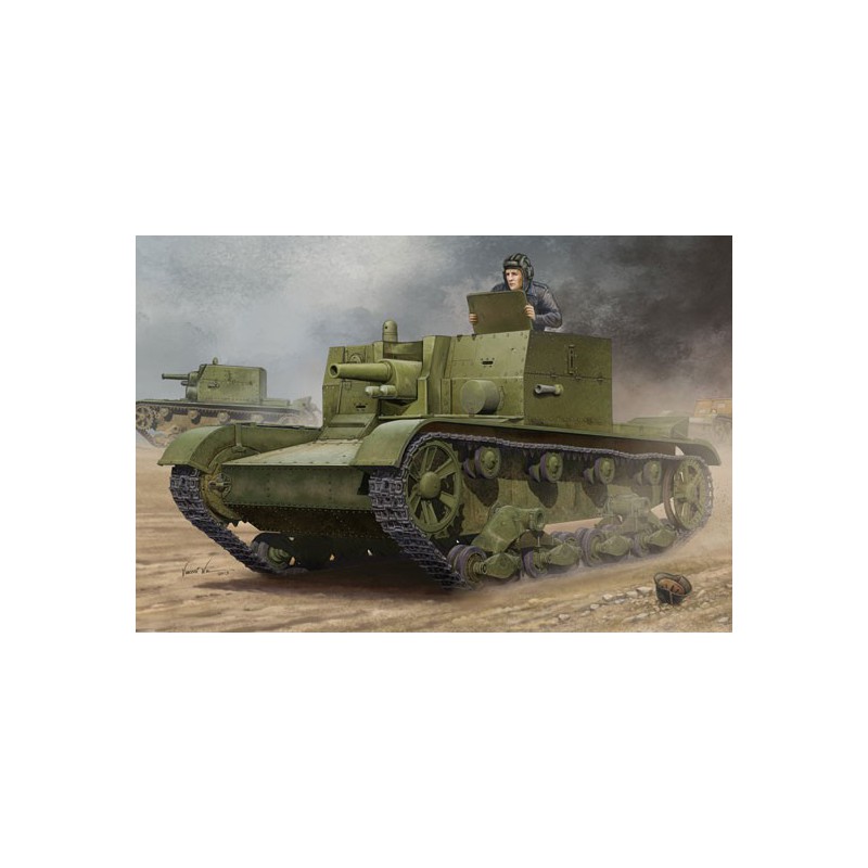 SOVIET AT-1 SPG 1/35 plastic tank model - Scientific-MHD