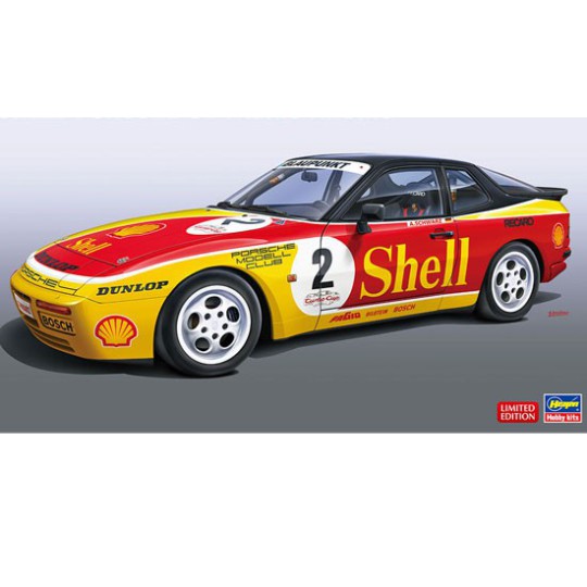 Maquette de voiture en plastique SHELL PORSCHE 944 turbo RACING 1/24 ...