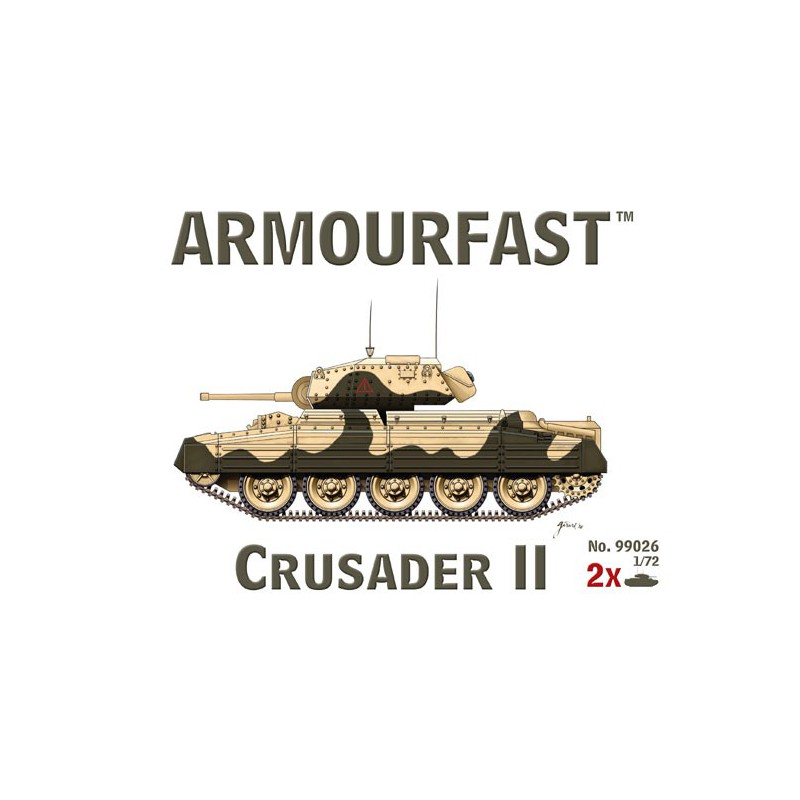 Crusader II 1/72 plastic tank model (2 rooms) - Scientific-MHD