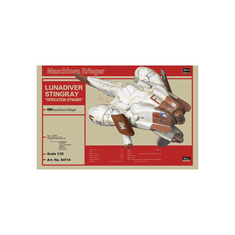 Lunadiver Stingray Plastic Fiction Fiction Modell „Operation Dynamo ...