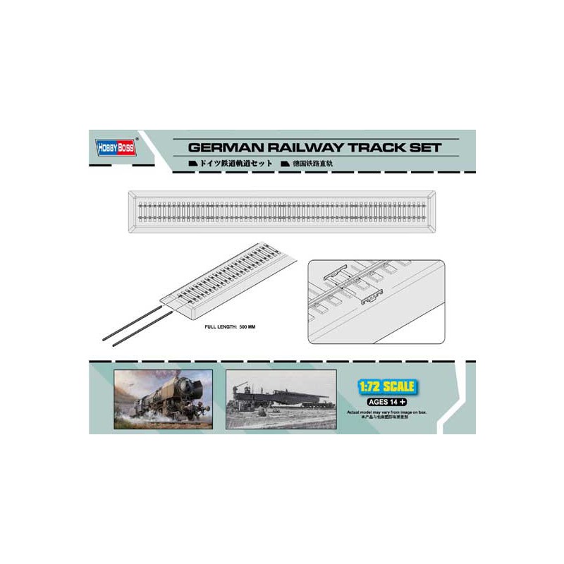 Plastic train model German Railways Track Set 1/72 - Scientific-MHD