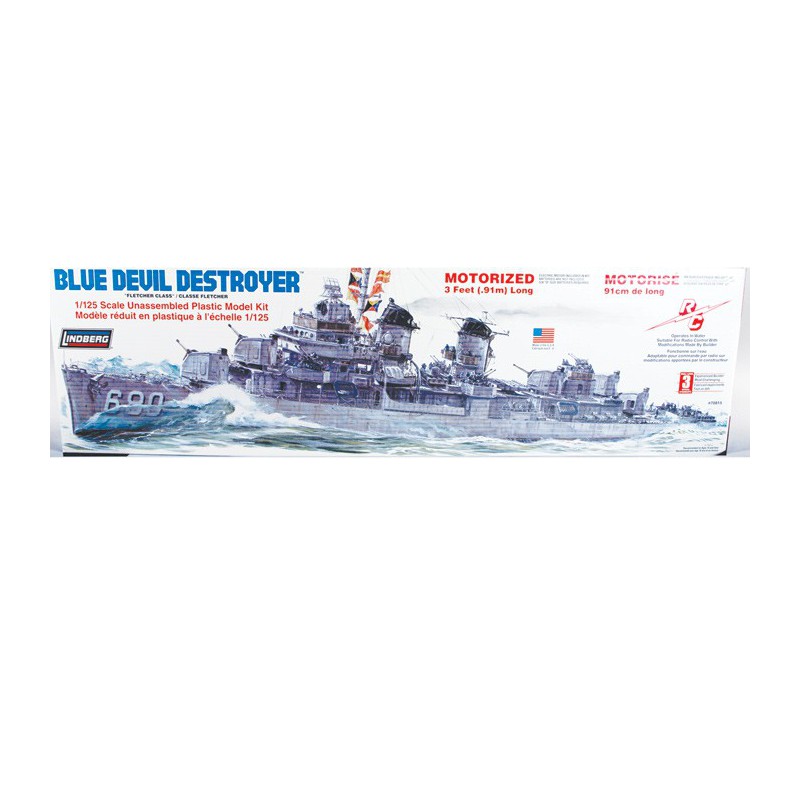 Blue Devil plastic boat model 1/125 - Scientific-MHD